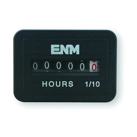 Enm AC/DC Electric Motor Hour Meter, 5 Digit MT101R | Zoro.com