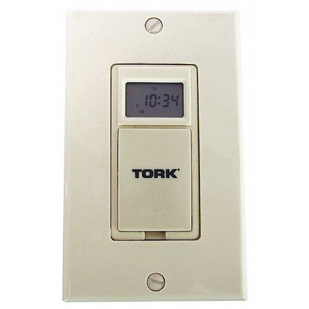 Intermatic Digital Timer, 7-Day, SPST, 120 V, Almond EI500LAC | Zoro.com