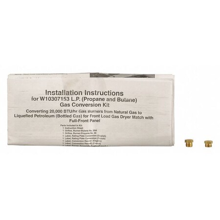 Whirlpool Gas Conversion Kit 49572A | Zoro.com