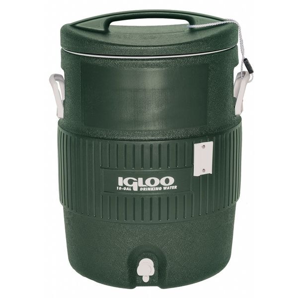 Igloo Beverage Cooler, 10 gal., Green 42052 | Zoro.com