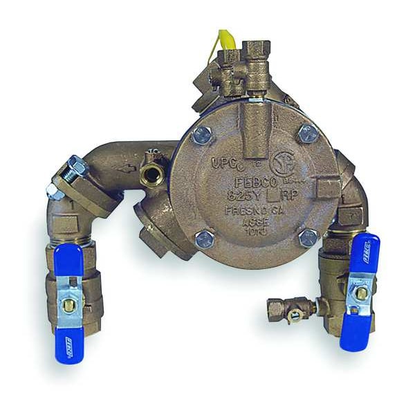 Febco Reduced Pressure Zone Backflow Preventer 3/4 825 YA | Zoro.com